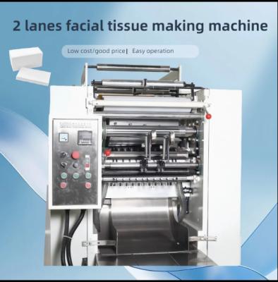 China Side-embossing V-Folding Perfect Combination  Facial Tissue Production Machine for sale
