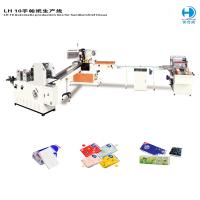 China HC-1500mm V Fold Facial Tissue Folding Machine - 160 Bags/Min Pack Speed, 110m/min Folding for sale