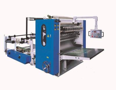 China Fully Automatic Facial Tissue Paper Folding Machine PLC Control V Folded 380V 50Hz for sale