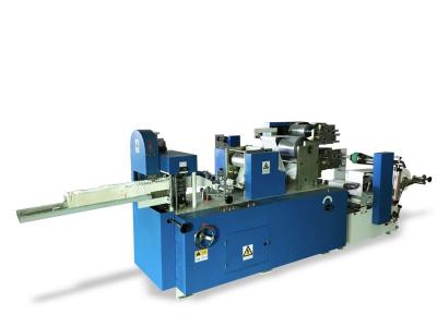 China Cocktail Napkin Folding Machine 1/4 Folded with Color Printing 190-400mm Width 2.1-4.1Kw Power for sale