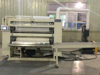 China Steel to Steel Embossing V Fold Facial Tissue Interfolder Machine 1900mm Width 50HZ for sale