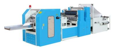 China High Speed 4 Line 1/8 Dinner Napkin Machine 800 Pcs Per Min 1600mm Jumbo Roll Width for sale