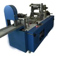 China 1/4 Folded Napkin Production Machine 300mm Width Steel to Paper Embossing 2 Color Printing for sale