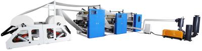 China PLC Tissue Paper Production Line with Steel-to-Steel Embossing Unit - 100 m/min Speed, 500-1000 Sheets/Min for sale