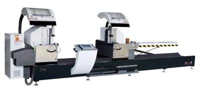 China 6000mm Angle Double Head Cutting Saw for Aluminum Hold Milling - 1.5kW Motor, 1000r/min Blade Speed for sale