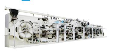 China SJ-TNK-500 Zero Waste Elastic Ear Baby Diaper Production Line - 500pcs/min Speed, 250KW Motor, Fully Servo Control for sale