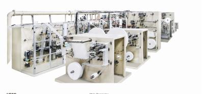 China Full Width Waistband Baby Diaper Production Line 300KW 400 pcs/min for sale