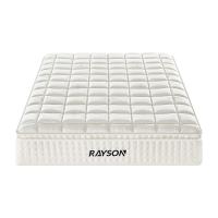 China 6 Star Hotel Plush Queen King Size Pocket Spring Mattress Gel Memory Latex Zoned Pocket Spring Coil Mattress for sale