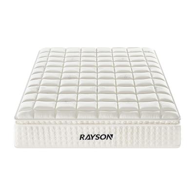 China 6 Star Hotel Plush Queen King Size Pocket Spring Mattress Gel Memory Latex Zoned Pocket Spring Coil Mattress for sale
