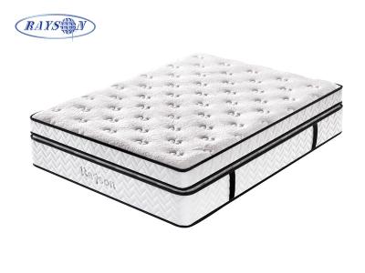 China White Velvet Dual Layers Hotel Pocket Spring Mattress for sale