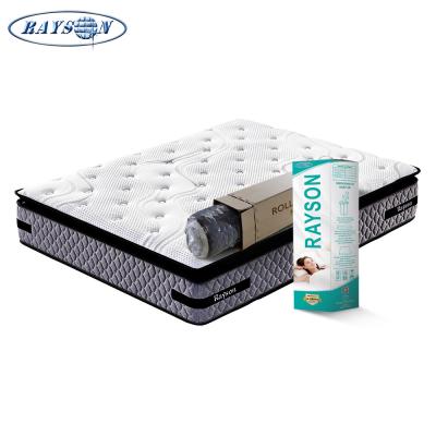 China 5 Zone Pillow Top Pocket Spring And Memory Foam Mattress 12 Inch Medium Firm for sale