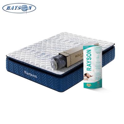 China Rayson Foam Encasement Pocket Spring Mattress For Hotel Bedroom for sale