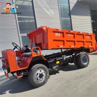 China 4 Ton Four Wheeled Underground Mini Dump Truck Tipper Dumper For Mining Transportation for sale