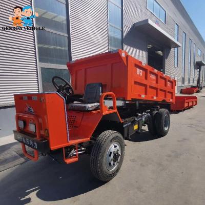 China 5 Tons 4x4 Mini Underground Mining Dump Truck Dumpper And Tipper 2.2 Cubic Meters for sale