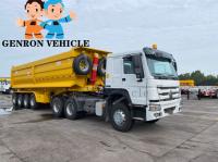 China 4 Axles 60 Tons Rear Tipper Dump Semi Trailer Truck Export To Ivory Coast for sale