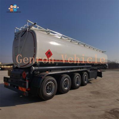 China Mali Cote D'Ivoire Burkina Faso 4 Axles 7 Silos Fuel Tanker Semi Trailer With Air Suspension for sale