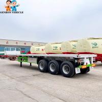 China 12.5 Meters 45 Tons flat bed Container Semi Trailer for sale