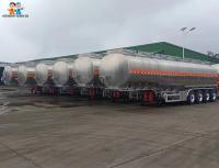 China Congo 4 axles aluminum alloy 4 compartments 40000 L fuel tanker semi trailer trucks with API valves for sale