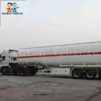 China Genron 7000L 3axles 9silos carbon steel/aluminum fuel tanker semi trailer for sale