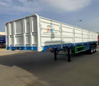 China Side Wall Semi Trailer With Interior Door For Transporting Grain for sale