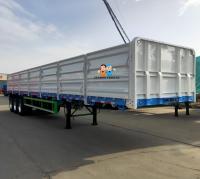 China Side Wall Semi Trailer With Interior Door For Transporting Grain for sale