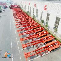China Air Suspension 12 Tyre Jost Type Container Semi Trailer for sale