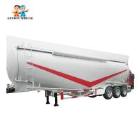 China Cylindrical 4 Axle Flour 40ft 45m3 Dry Bulk Tanker Trailer for sale