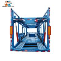 China Mechanical Suspension 2 Axles CCC 6 Units 53ft Semi Car Hauler Trailer for sale