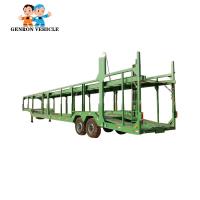 China Mechanical Suspension 2 Axles CCC 6 Units 53ft Semi Car Hauler Trailer for sale