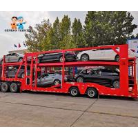 China Mechanical Suspension 2 Axles CCC 6 Units 53ft Semi Car Hauler Trailer for sale