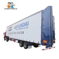 China 60000kg Bulk Cargo Triaxle Sliding 13m Curtain Side Trailers for sale