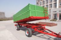 China Back Tipping 5T Genron 5000kgs Agricultural Tipping Trailers for sale