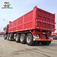 China 3 Axles Rear Tipper Semi Trailer transport coal, ore, construction materials and other bulk goods for sale
