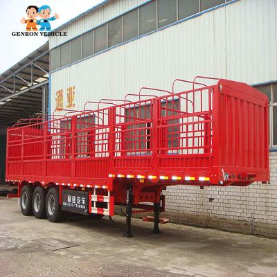 China Heavy Duty 3 Axles Steel CNAS CQC Storage Semi Trailer for sale