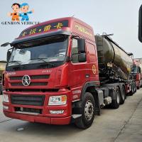 China Lime Transport 43cbm 60Ton Bulk Cement Tanker Trailer for sale