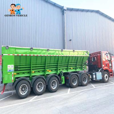China 50 Tons Intelligent Conveyor Belt Unloading Semi Trailer Export To Southeast Asia, Africa and other countries for sale