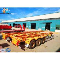 China Skeleton Hydraulic Container Trailer for sale