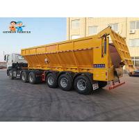China 3 Axles Crawler Dump Truck Semi Trailer  for delivering stones, sand, coal, carbon, white ash, etc for sale