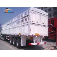 China Animals Transporting 3 Axles Dropside Removable Stake Semi Trailer for sale