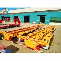 China Mechanical Suspension 12m Transport 20ft 40ft Container Trailer for sale