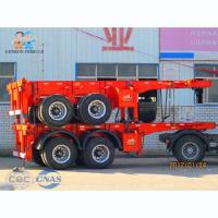 China Mechanical Suspension 12m Transport 20ft 40ft Container Trailer for sale
