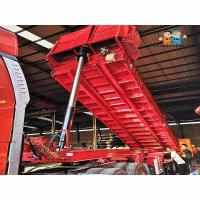 China Heavy Duty Automatic 3 Axles 50T Genron Dump Semi Trailers for sale