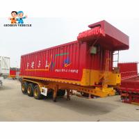 China 3 Axles Rear Dumping Semitrailer With Automatic Tarpaulin Export To Tanzania, Ghana, Kazakhstan, Uzbekistan, Malaysia for sale