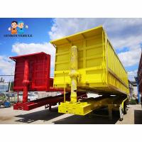 China 3 Axles Rear Dumping Semitrailer With Automatic Tarpaulin Export To Tanzania, Ghana, Kazakhstan, Uzbekistan, Malaysia for sale