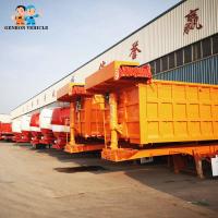 China Heavy Duty 3 Axles Dump Tipping Truck Trailer With Mechanical suspension/ America type for sale