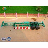 China Steel Q345B Skeletal 3 Axles 40ft Container Carrier Trailer for sale