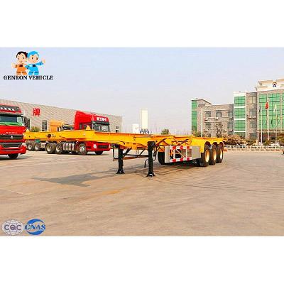 China 20 Feet Skeleton Intermodal Genron Container Semi Trailer for sale
