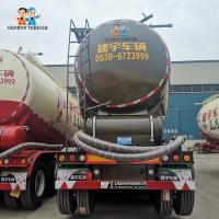 China 45Cube dry Power material silo 3 axles bulk cement tanker trailer for sale for sale