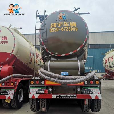China 45Cube dry Power material silo 3 axles bulk cement tanker trailer for sale for sale