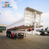 China Heavy Duty 3 Axles 60T Dump Truck Cargo Semi Trailer With Automatic Cord for sale